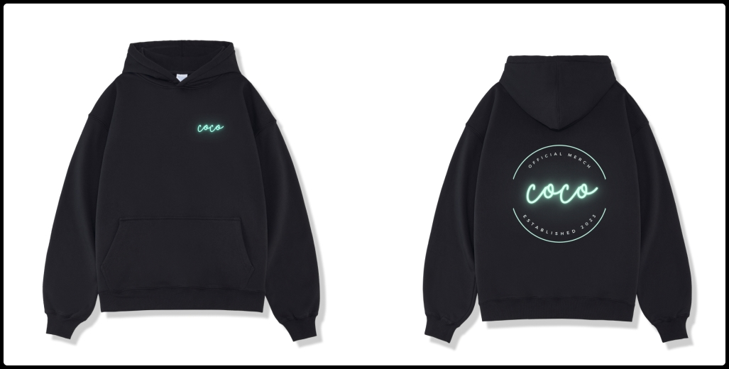 Official COCO Merch - Glowing Logo Hoodie – CERO ELEMENTS